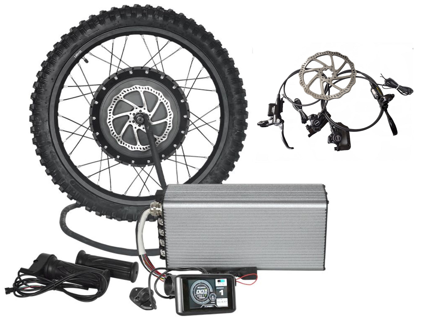 15000W Rear Wheel Electric Bike Hub Motor kit for Stealth Bomber Bike ...